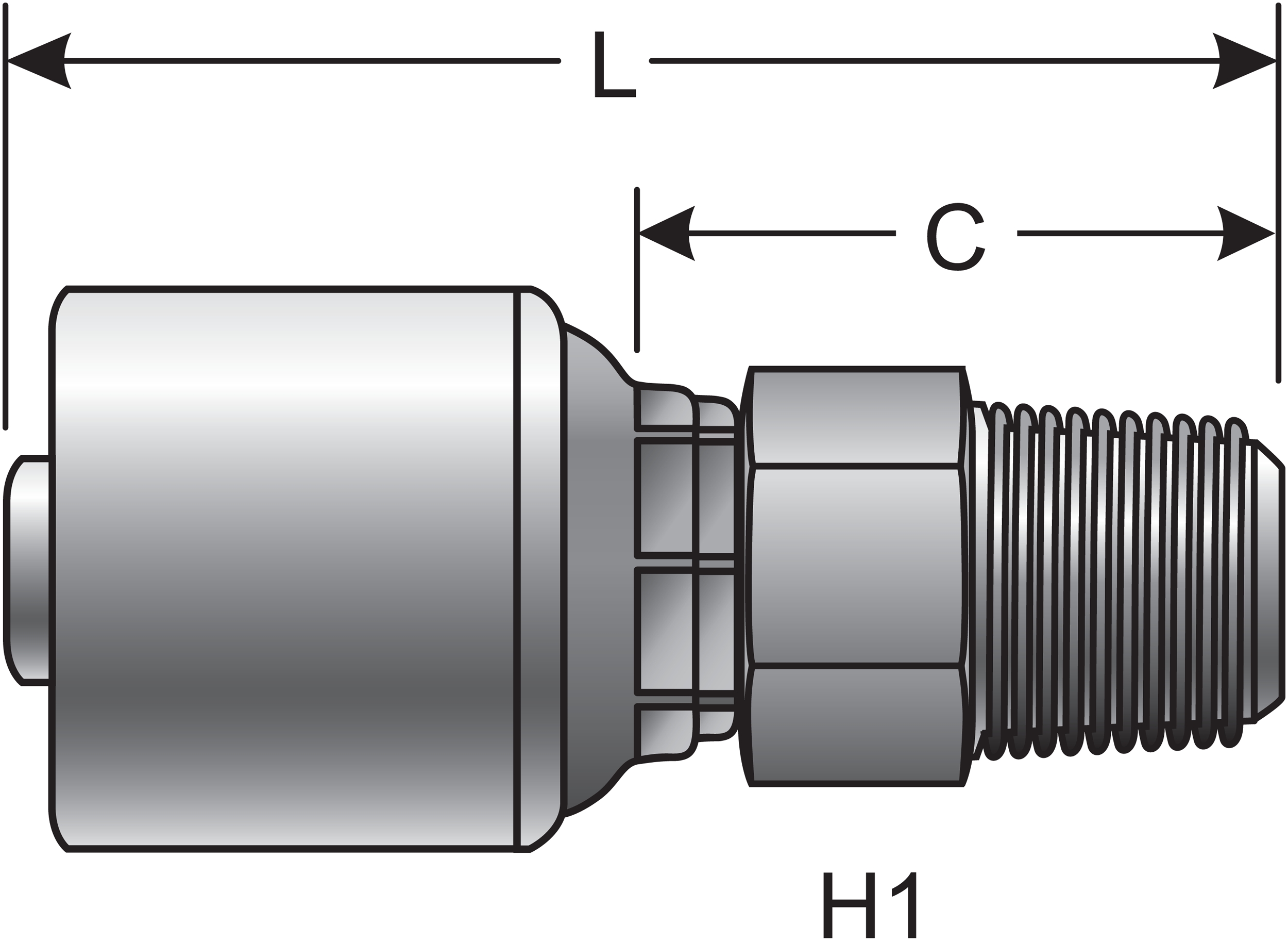 Gates | 710000115. 8G-8MP. MegaCrimp® Couplings | Oil-Air Products